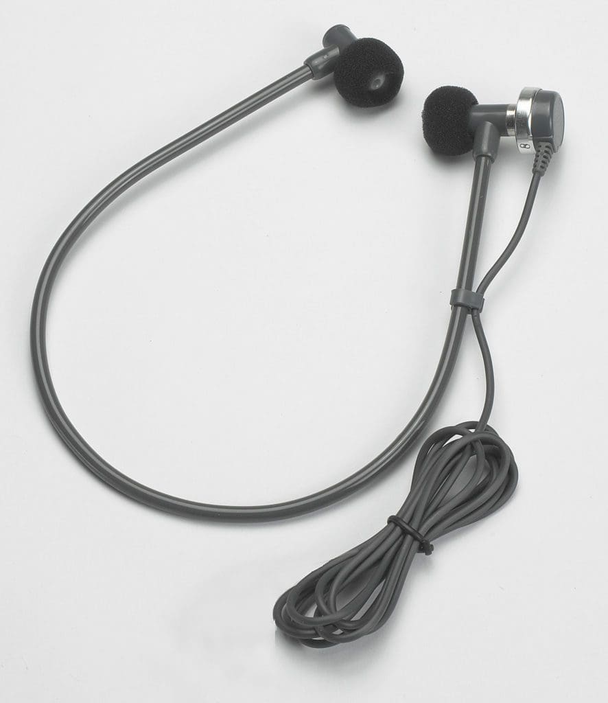 Under Chin U-Bow Tubular Headset for Dictaphone | TranscriptionGear.com