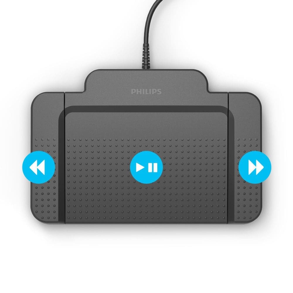 Philips 3-Button USB Foot Control ACC2320 | TranscriptionGear.com