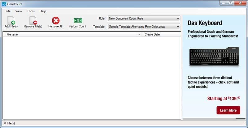 GearCount Bulk Line Counting Utility Software | TranscriptionGear.com