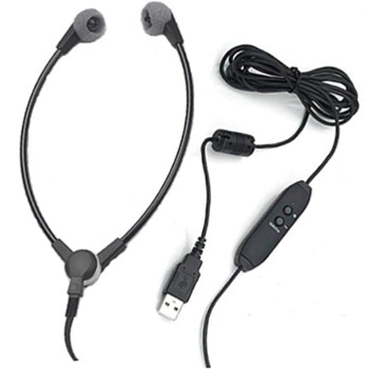 Wishbone Style Headset with PC USB Plug | TranscriptionGear.com