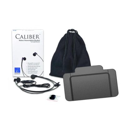 USB Foot Pedal and Insight Caliber Headset Bundle | TranscriptionGear.com