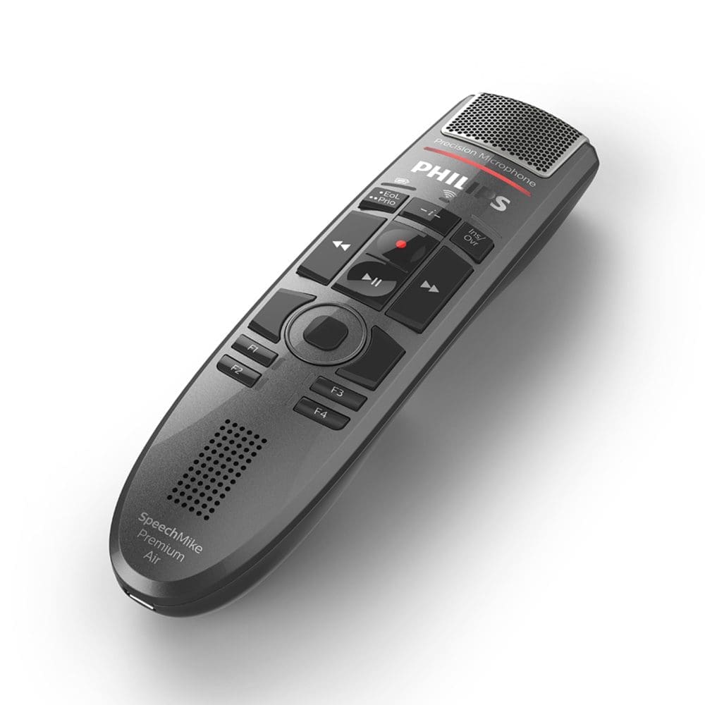 SpeechMike Premium Air Wireless Dictation Microphone SMP4000 Push Button | TranscriptionGear.com