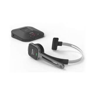 SpeechOne Wireless Dictation Headset w/ Docking Station & Status Light ...